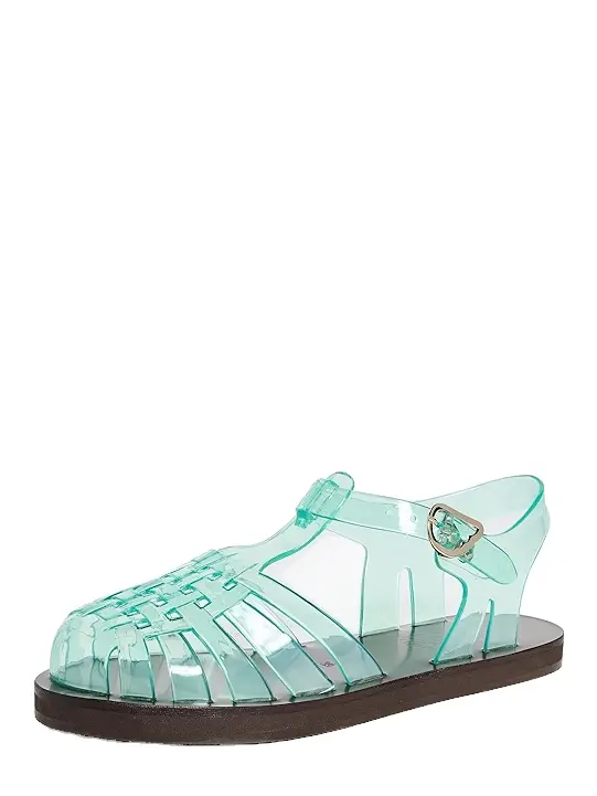 ANCIENT GREEK SANDALS Homeria Sandals - Clear Aqua