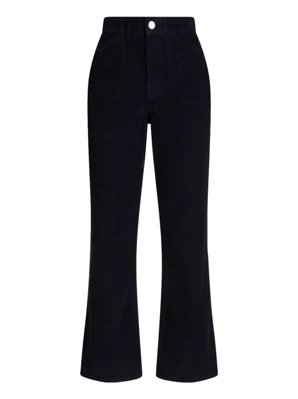 RE/DONE 70s Cotton-corduroy Flared Pants - Navy