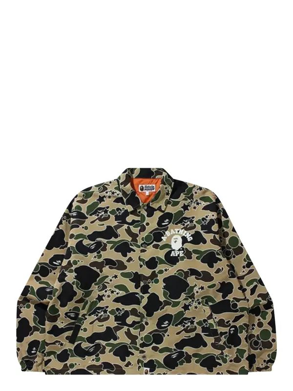 BAPE Sta Camo Relaxed Coach Jacket - Yellow
