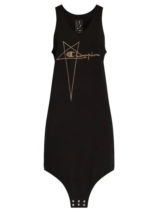 Rick Owens Basketball Sleeveless Dress - Black