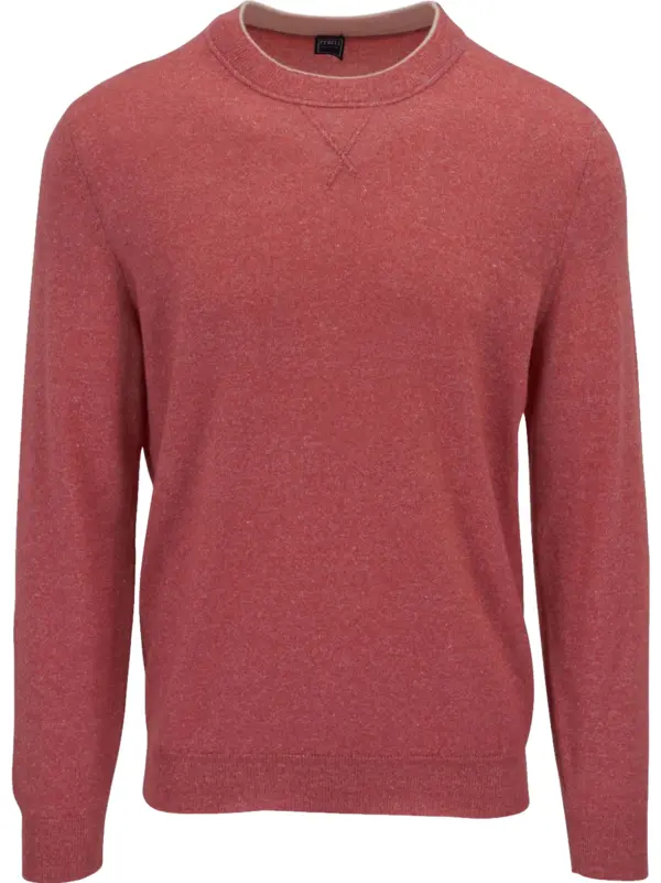 Fedeli Cashmere-linen Blend Jumper - Red