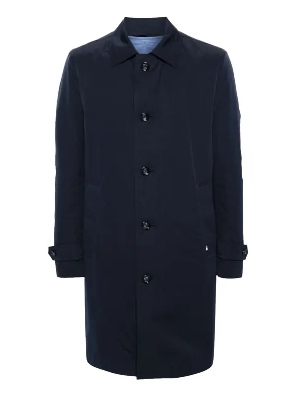 Hugo Boss Single-breasted Coat - Blue