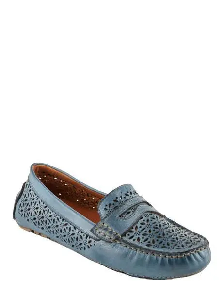 SPRING STEP SHOES Crain Driving Loafer - Blue