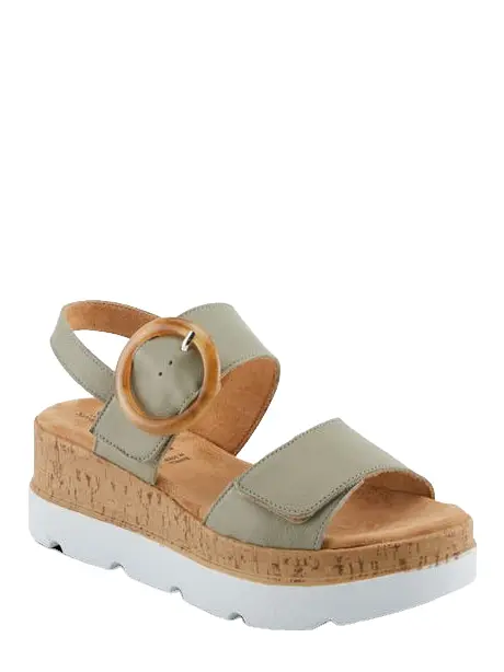 SPRING STEP SHOES Abarah Slingback Platform Sandal - Sage Green