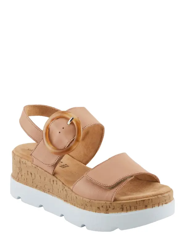 SPRING STEP SHOES Abarah Slingback Platform Sandal - Blush