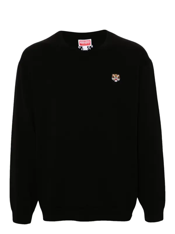 Kenzo Lucky Tiger Wool Jumper - Black