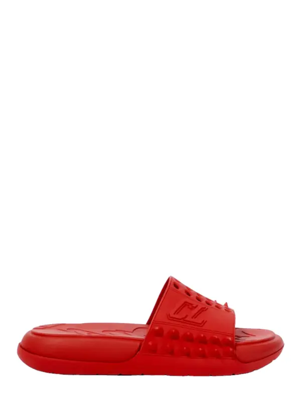 CHRISTIAN LOUBOUTIN Take It Easy Embellished Sandals - Red