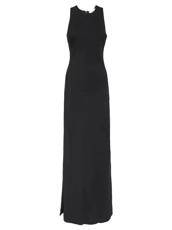 Ami Jersey Maxi Dress - Black