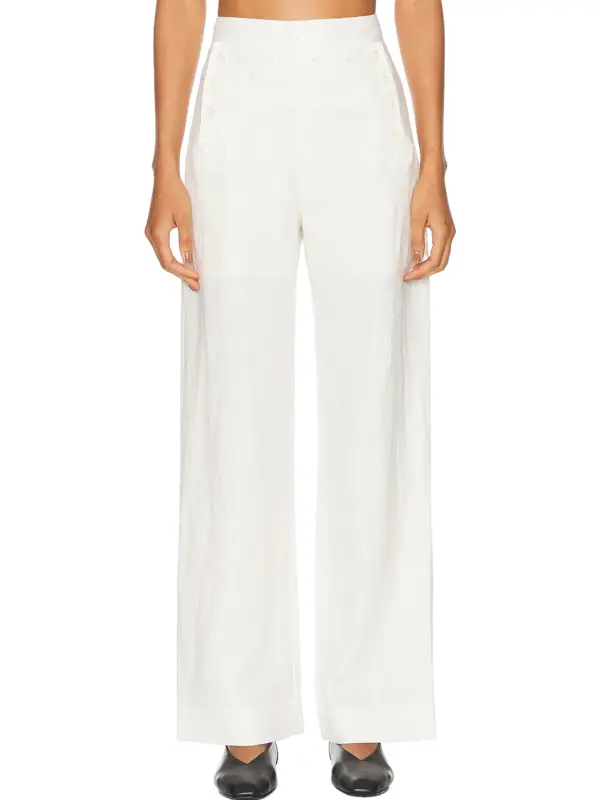 BODE Linen Sailor Trouser - White