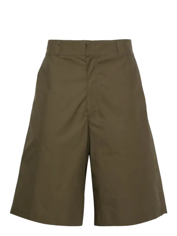 MODES GARMENTS Poplin Bermuda Shorts - Green