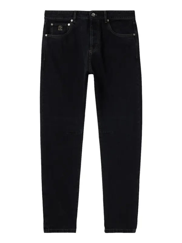 Brunello Cucinelli Leisure Straight-leg Jeans - Black