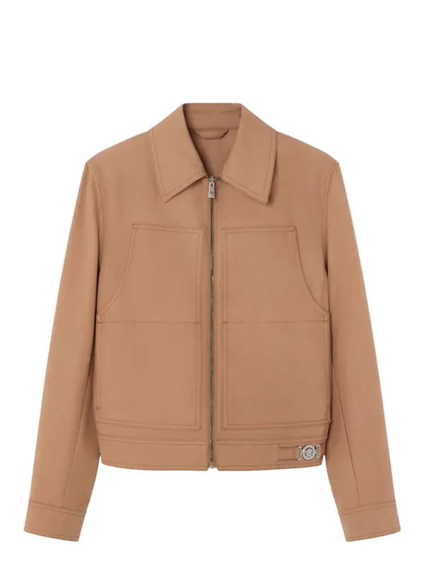 Versace Canvas Blouson Jacket - Neutrals