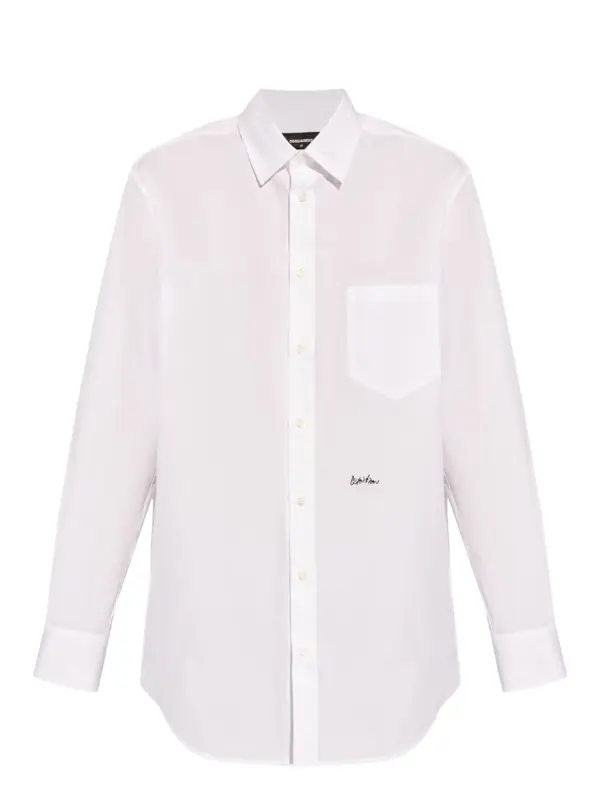 Dsquared2 Oversized Cotton Shirt - White