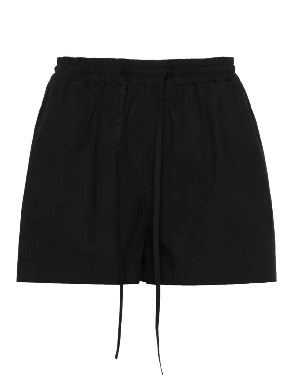 Matteau Mid-rise Organic Cotton Shorts - Black