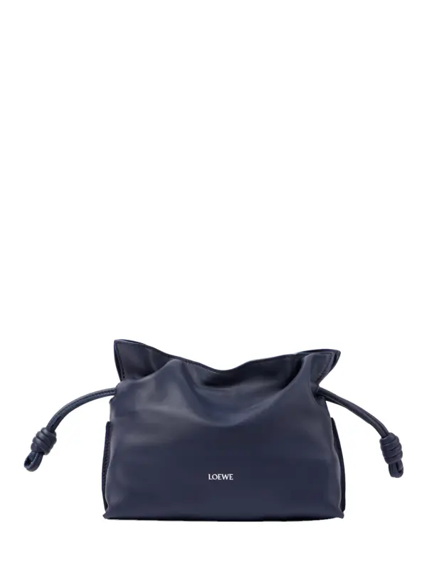Loewe Flamenco Mini Leather Clutch - Blue