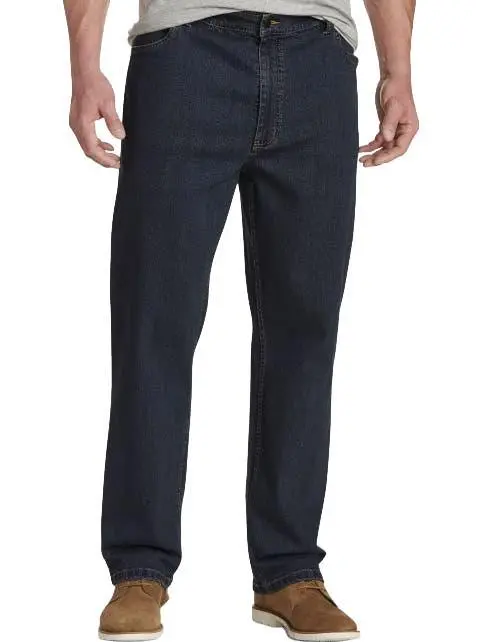 HARBOR BAY BY DXL Athletic-fit Jeans - Dark Rinse