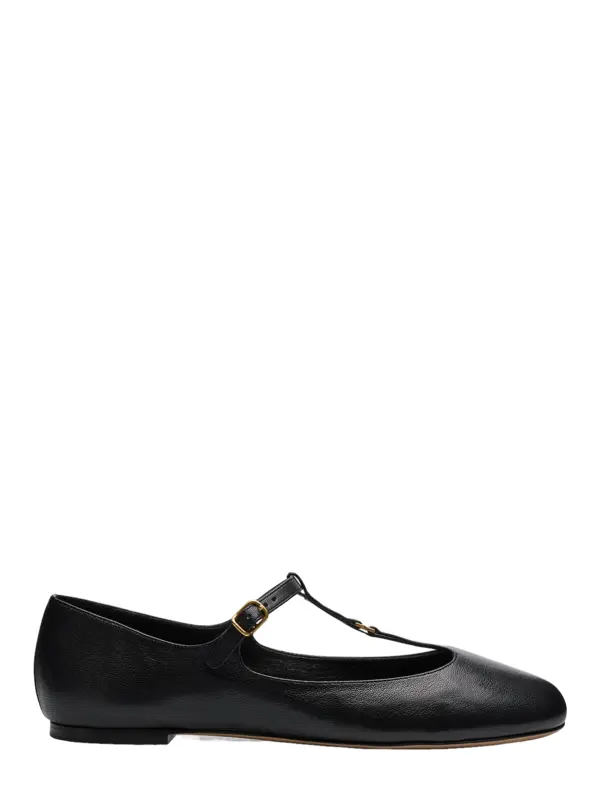 Chloé Marcie Mary Jane Ballerina Flats - Black