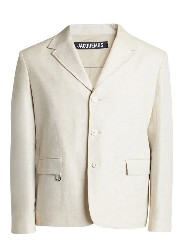 Jacquemus Cabri Linen-blend Sport Coat - Light Beige