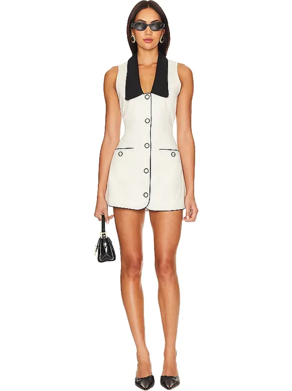 FAIT PAR FOUTCH Adrienna Dress - Tuxedo