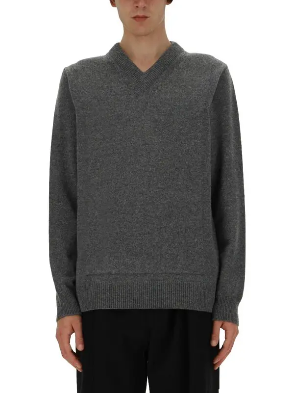 JIL SANDER V-neck Scon Shirt - Grey