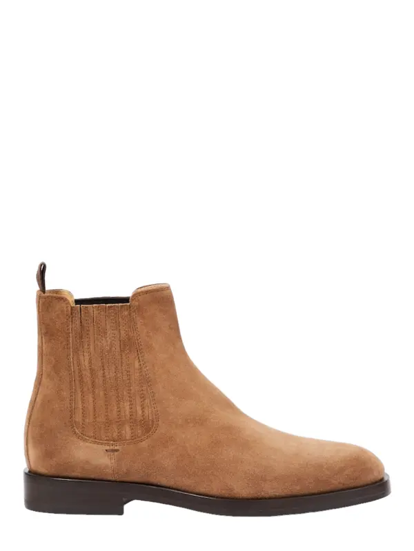 Brunello Cucinelli Suede Chelsea Boots - Brown