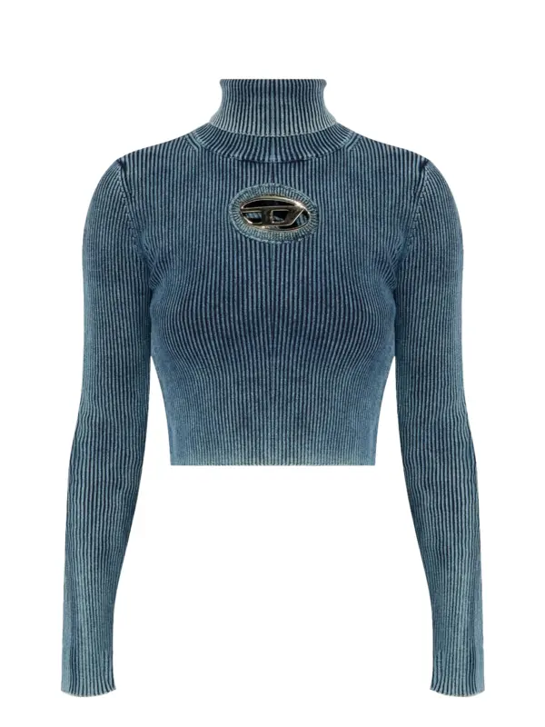 Diesel M-anchor-a-tn Ribbed Top - Blue