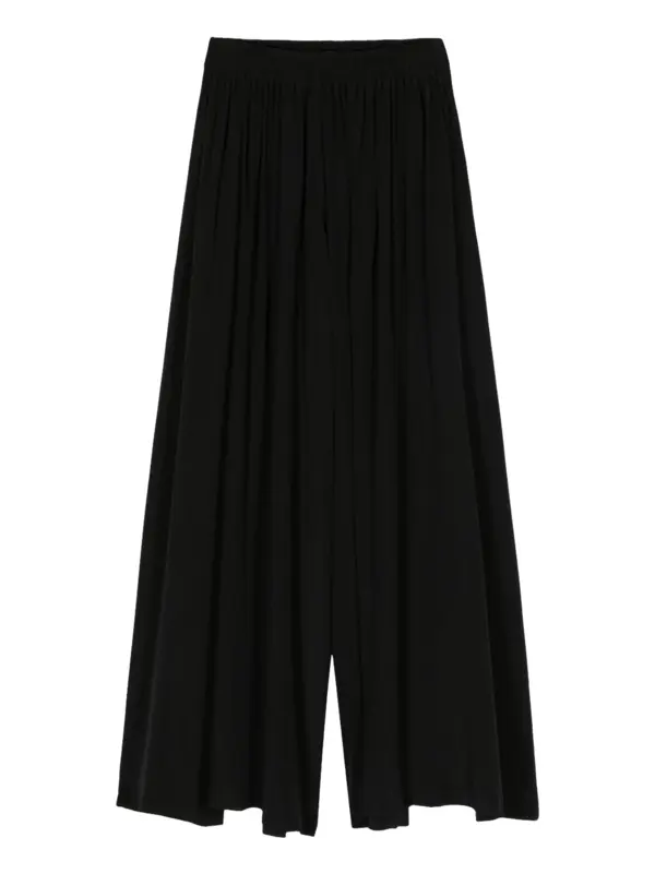 MAURIZIO MYKONOS Wide-leg Trousers - Black