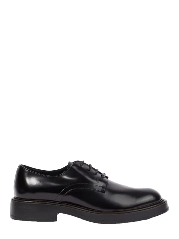 TOD'S Leather Derby Shoes - Black