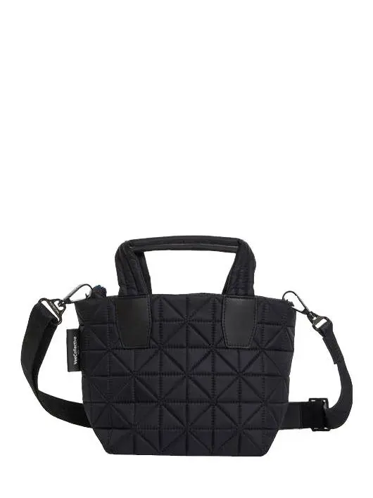 VEECOLLECTIVE Mini Vee Quilted Tote - Black