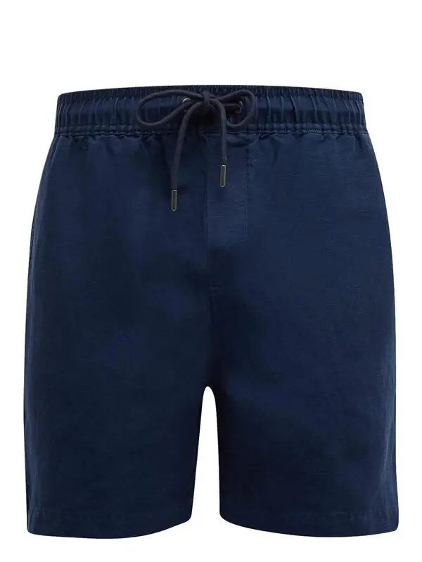 Onia Air Linen Blend Pull-on Shorts - Deep Navy