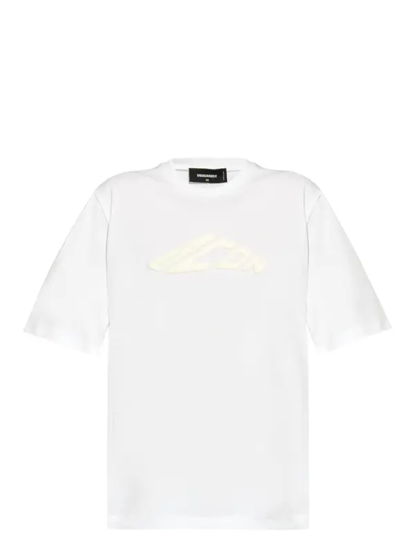Dsquared2 Icon Logo-embossed T-shirt - White