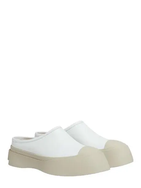 Marni Pablo Leather Mule Sneaker - Lily/ White