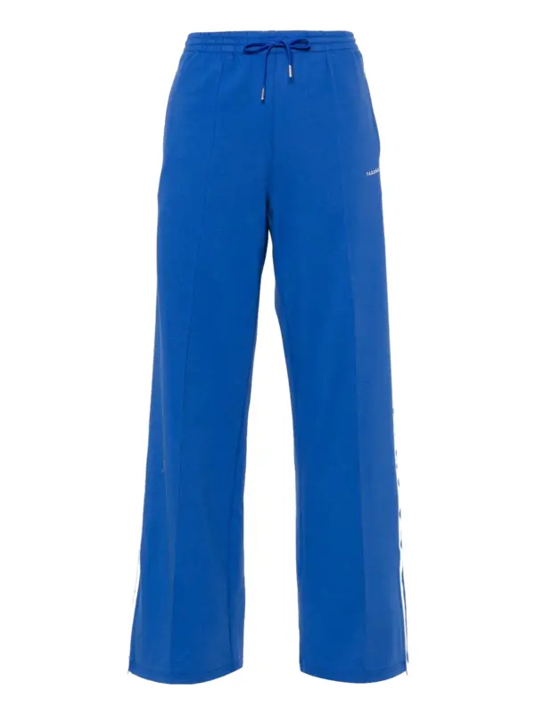 P.a.r.o.s.h Logo-embroidered Straight Trousers - Blue