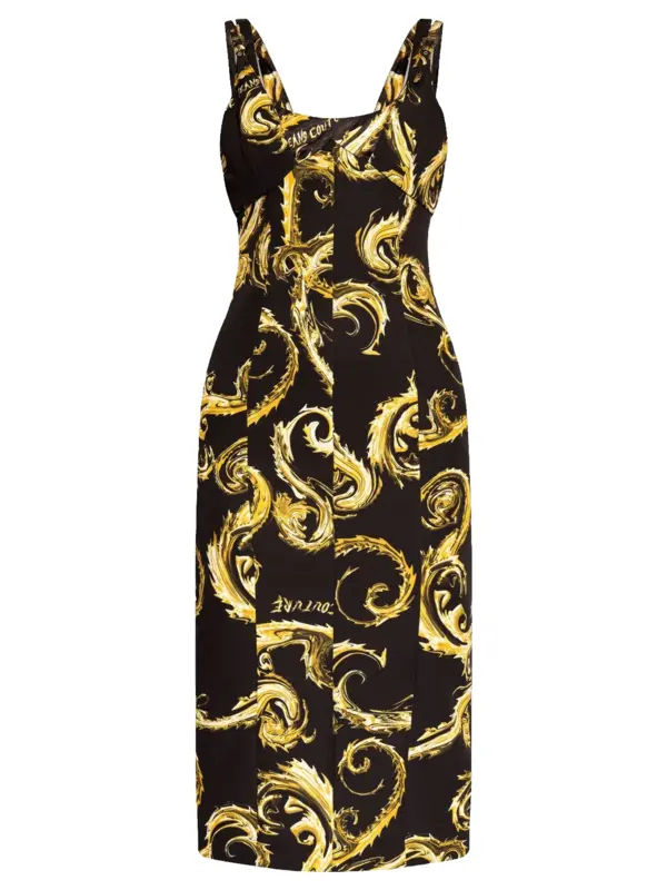 Versace Strap Dress - Black