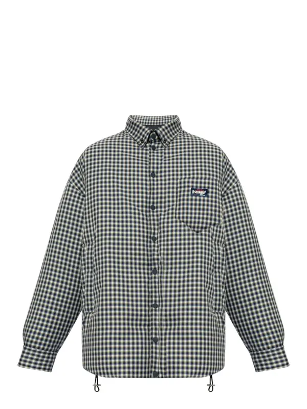Dsquared2 Check-pattern Padded Jacket - Black