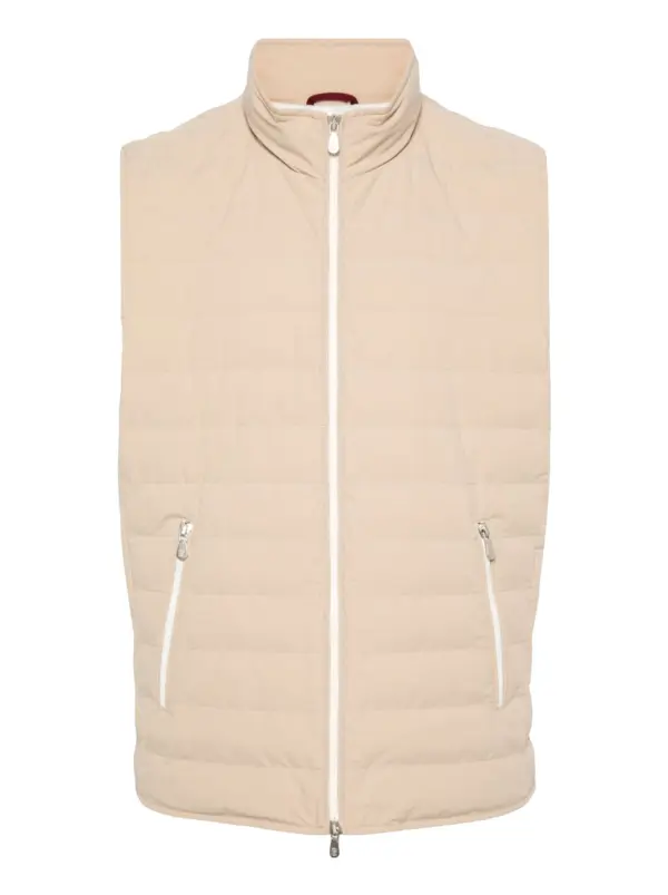 Brunello Cucinelli Padded Quilted Gilet - Neutrals