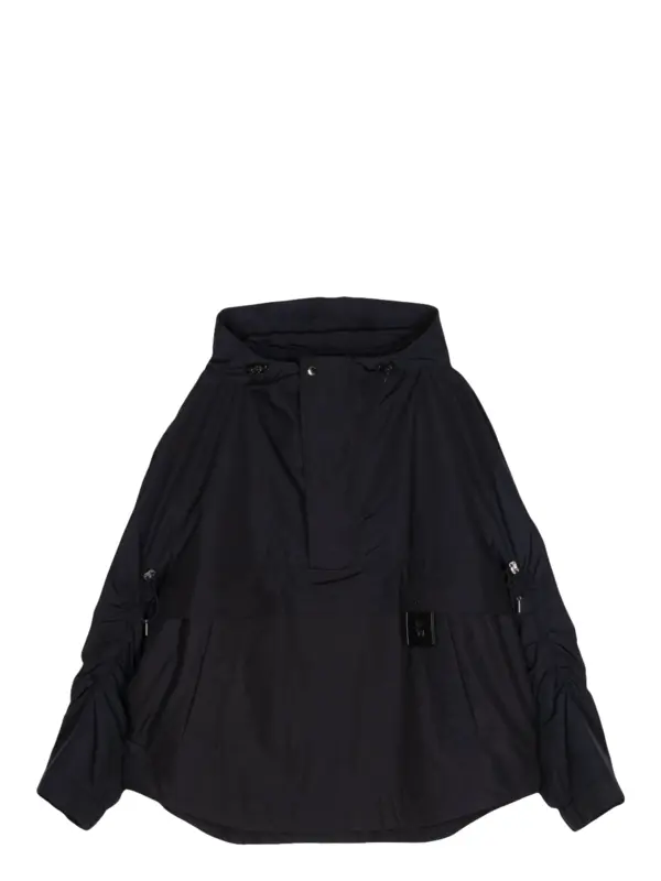 WOOYOUNGMI Logo-patch Hooded Jacket - Blue