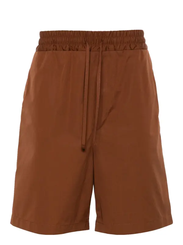 LARDINI Cotton Bermuda Shorts - Brown