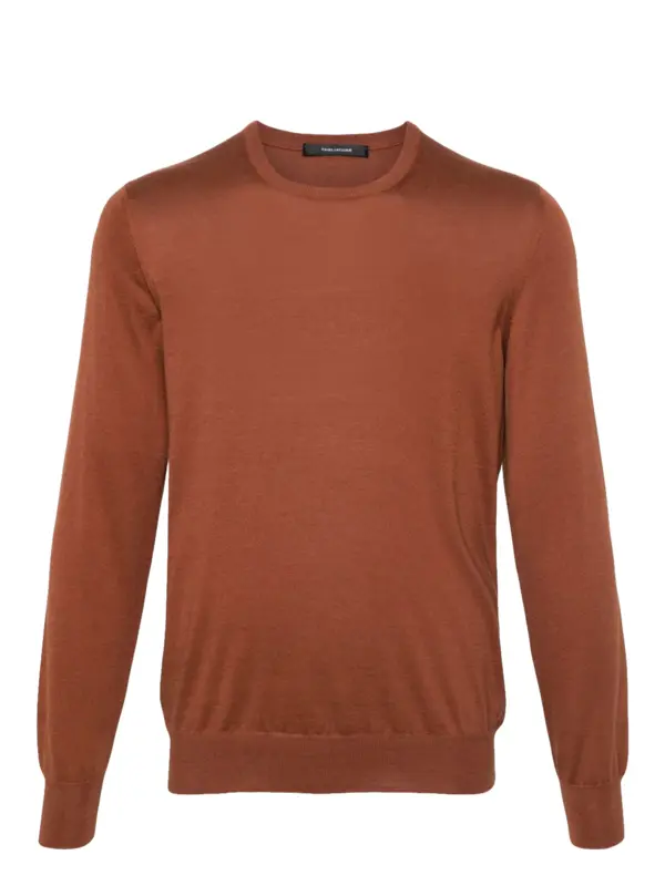 Tagliatore Crew-neck Jumper - Brown