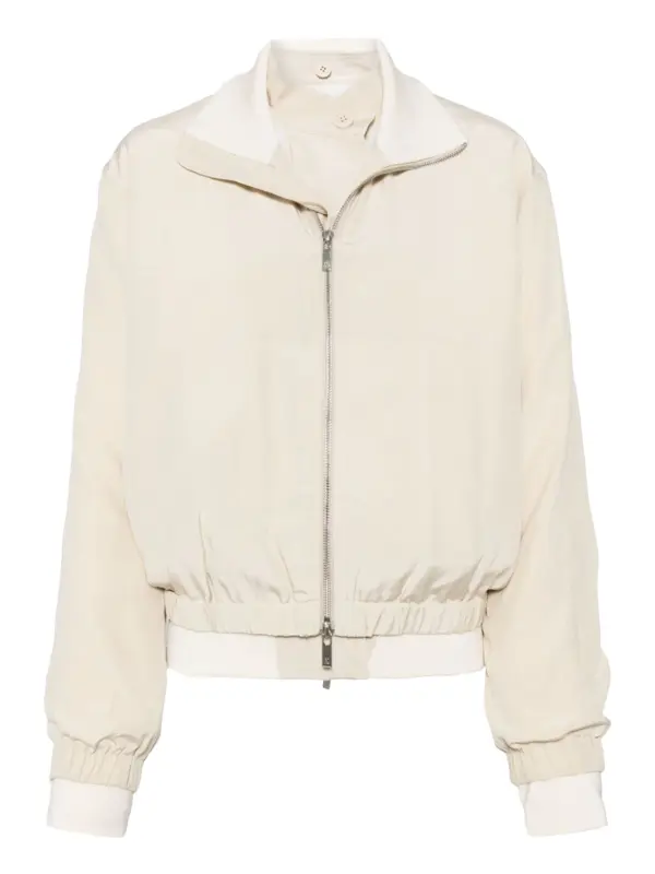 Helmut Lang Panelled Reversible Bomber Jacket - Brown