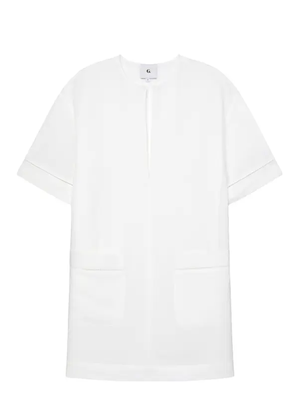 G. LABEL BY GOOP Mini Caftan Dress - White