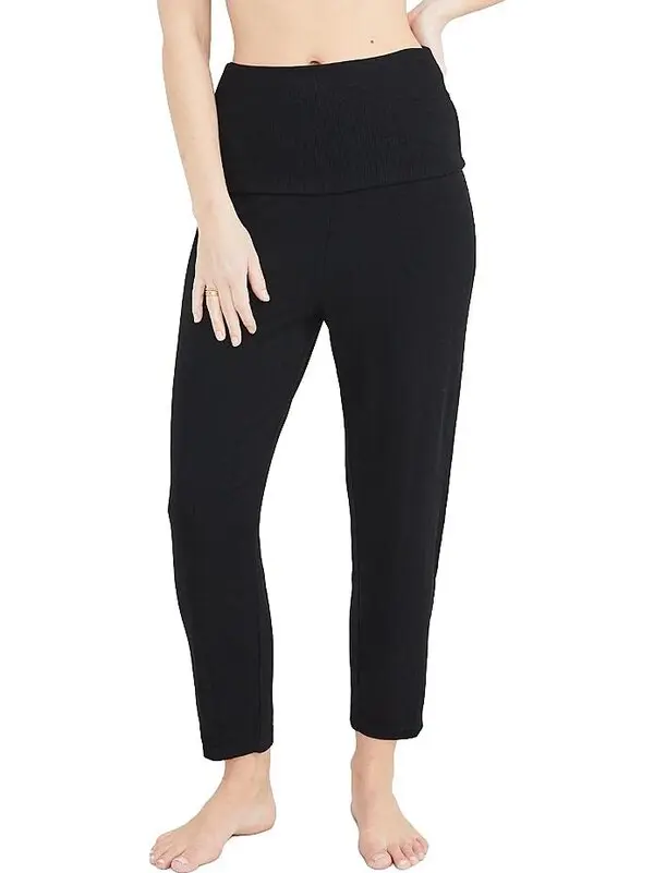 Hatch Collection The Over/under The Bump Maternity Lounge Pant - Black