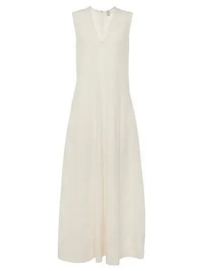 TOTÊME Cotton-blend Maxi Dress - White