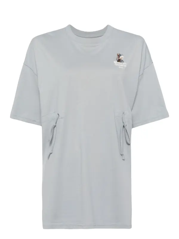 MUSIUM DIV. Embroidered Motif T-shirt - Blue