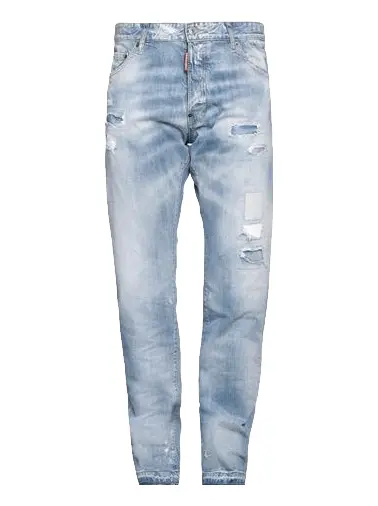 Dsquared2 Cotton Denim Straight-leg Jeans - Blue