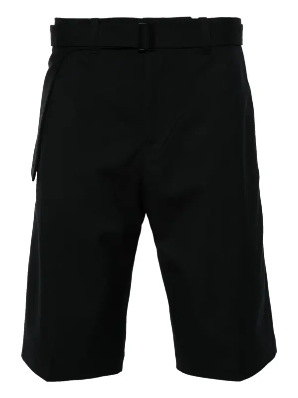 HELIOT EMIL Robur Wool Tailored Shorts - Black