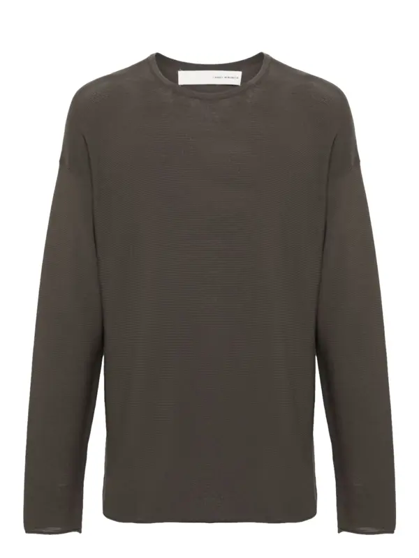 Isabel Benenato Rolled-trim Jumper - Green