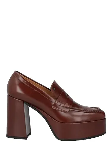 LORIBLU Leather Loafers - Brown
