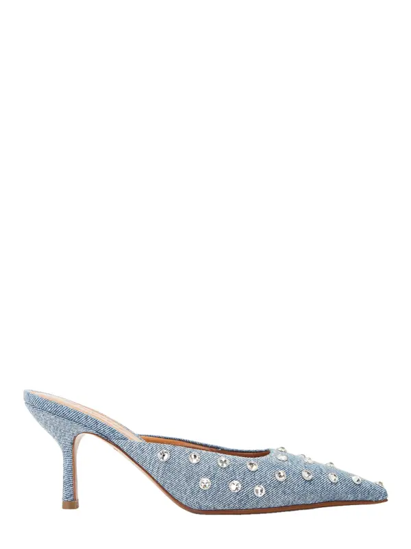 Retrofete Pacifica Denim Mules - Tel Aviv Sand