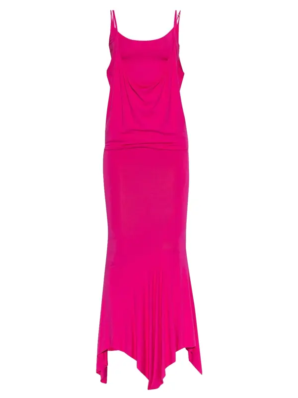 Attico Layered Maxi Dress - Pink
